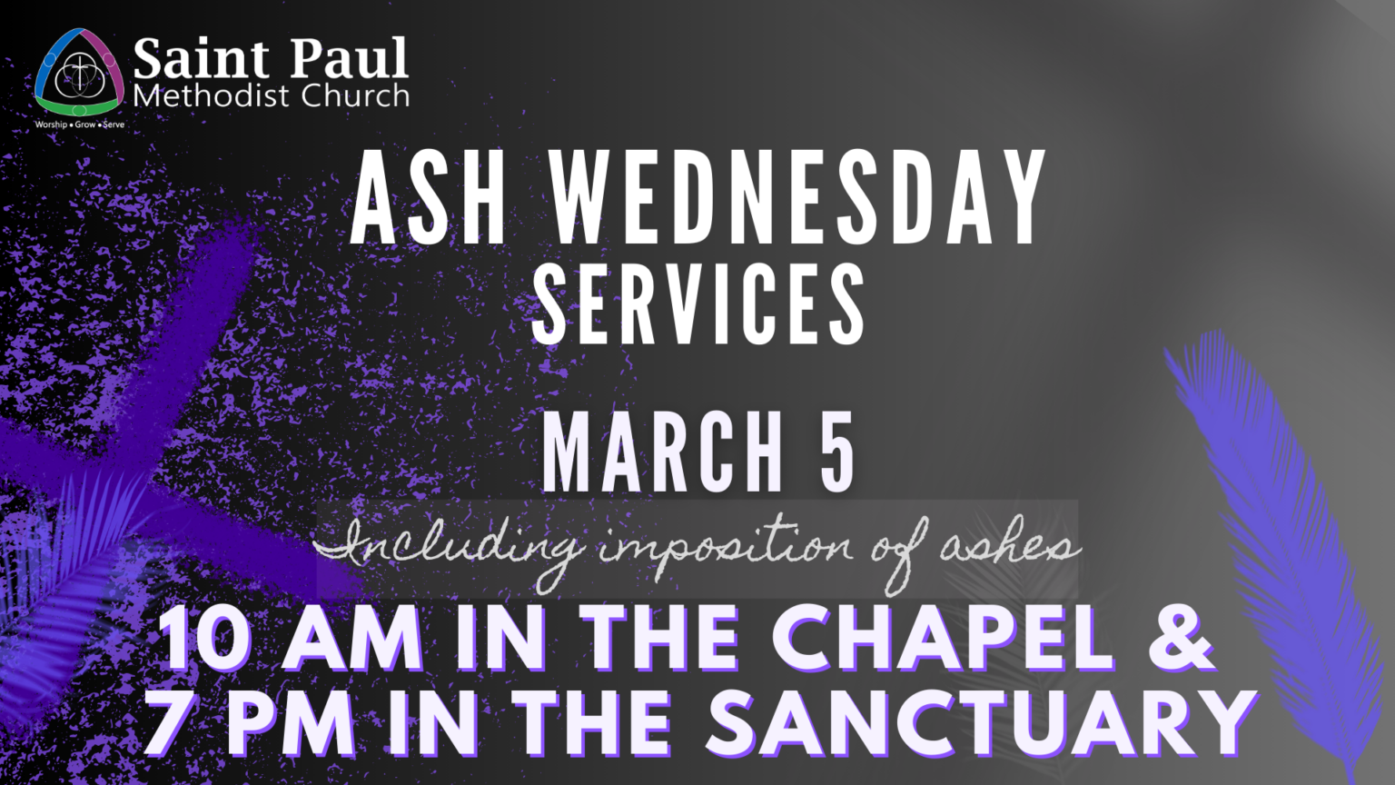 Ash Wednesday 2025 - Saint Paul Methodist Church | A Global Methodist ...